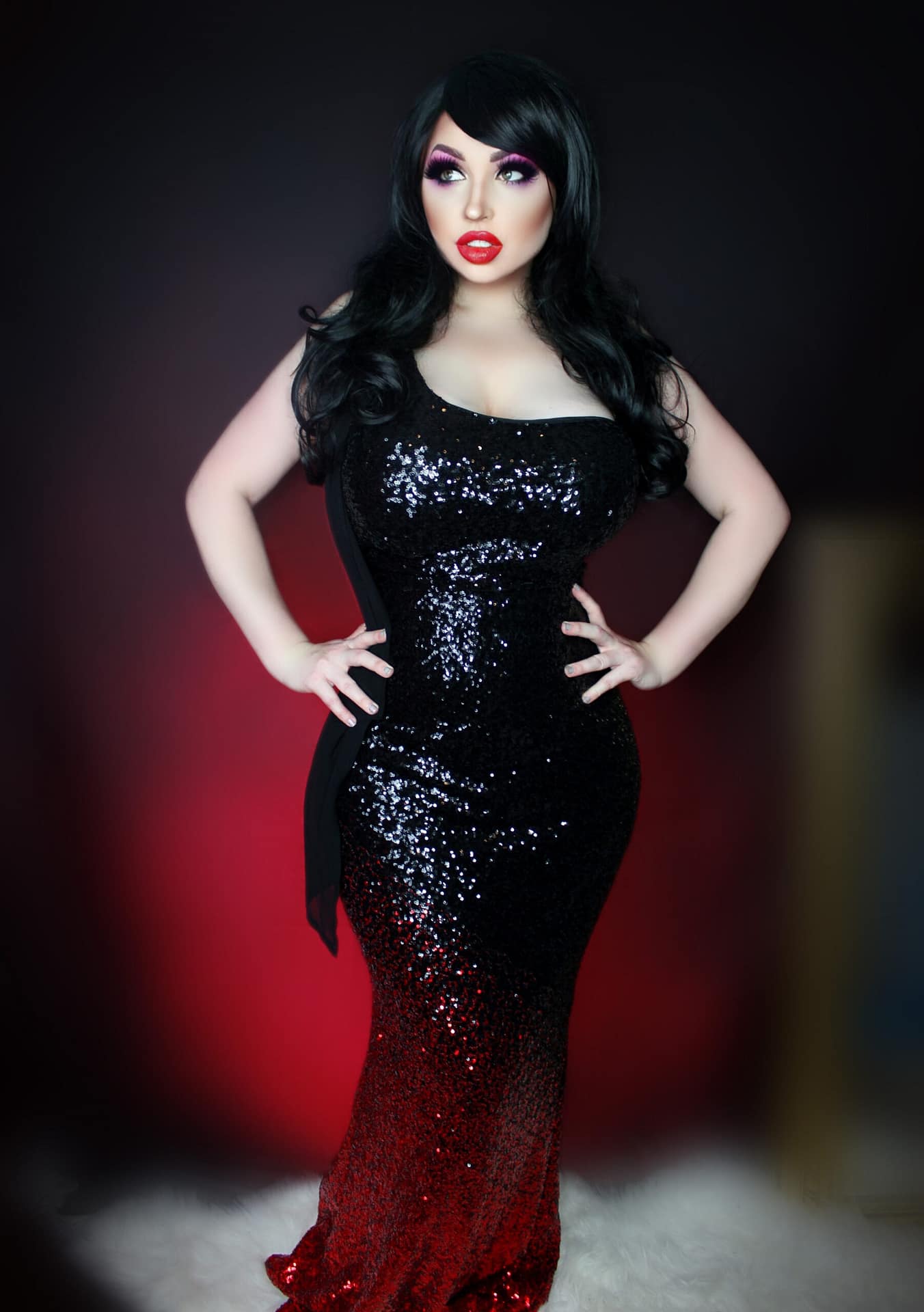 Jessica Rabbit x Morticia A4 Print Plus Random Mini Print – Ivy Tenebrae
